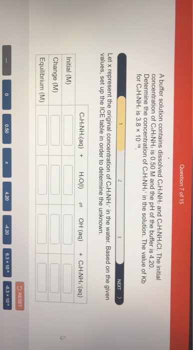 Solved Question 7 of 15 A buffer solution contains dissolved | Chegg.com