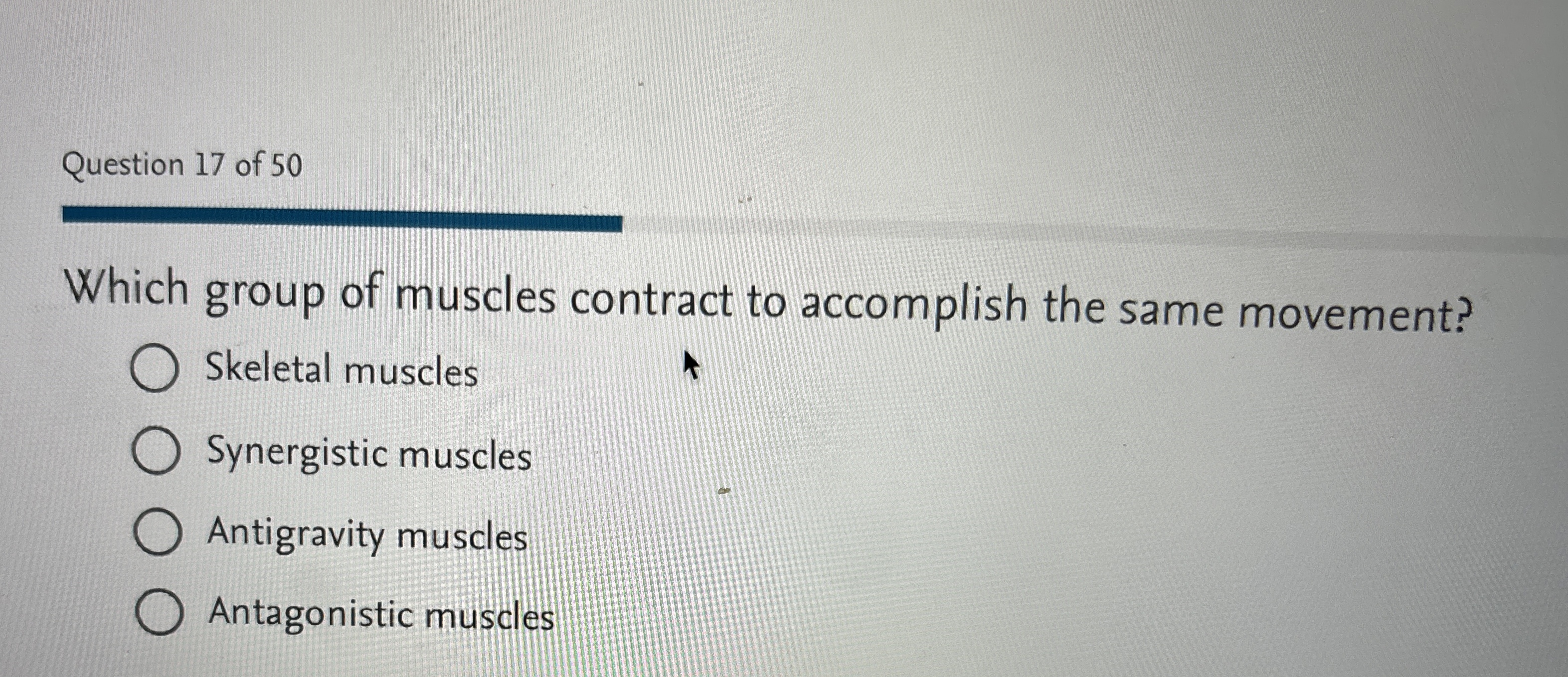Solved Which group of muscles contract to accomplish the | Chegg.com