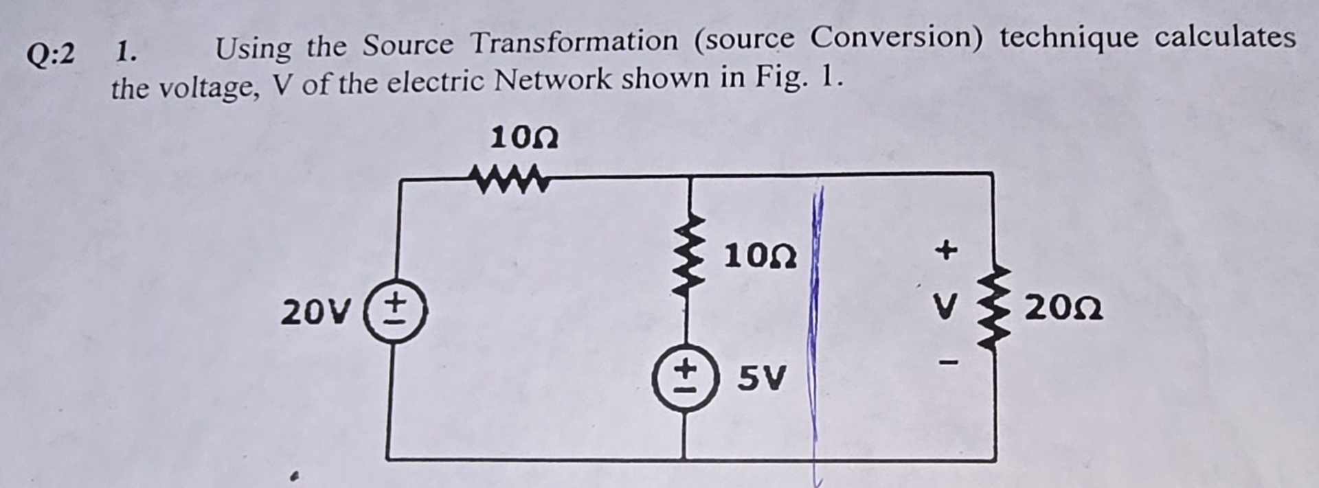 Solved Q:2 1. ﻿Using the Source Transformation (source | Chegg.com