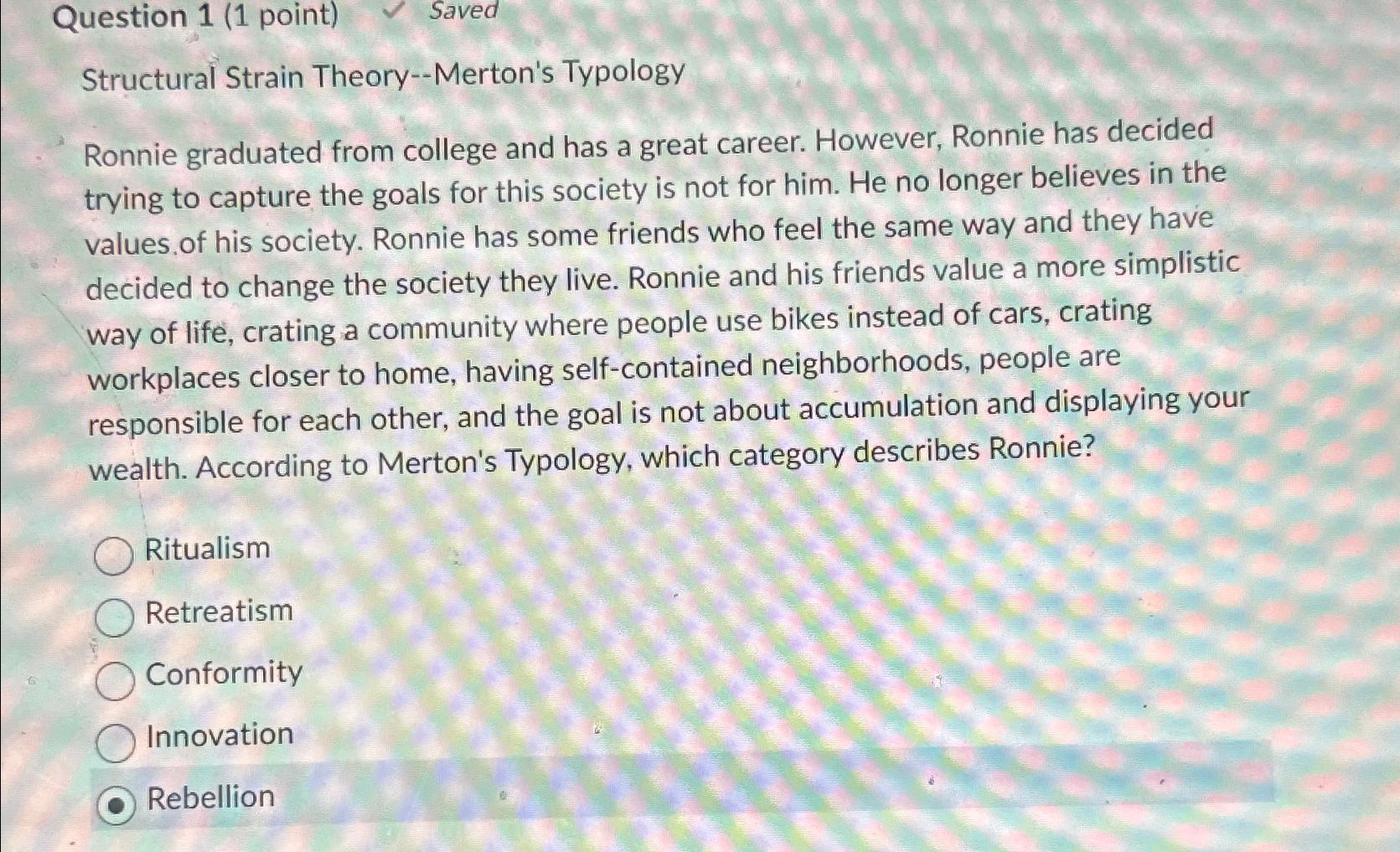 Solved Question 1 (1 ﻿point)SavedStructural Strain | Chegg.com