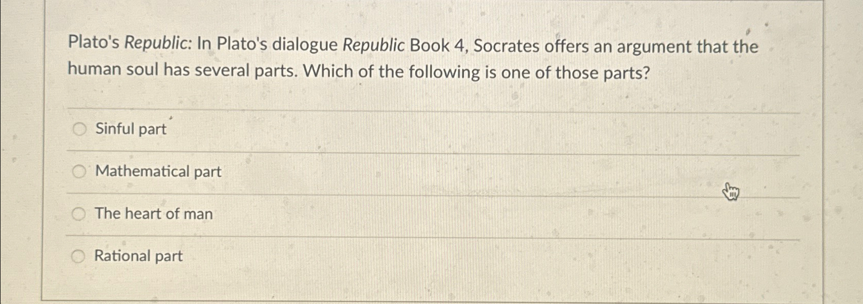 Solved Plato's Republic: In Plato's dialogue Republic Book | Chegg.com