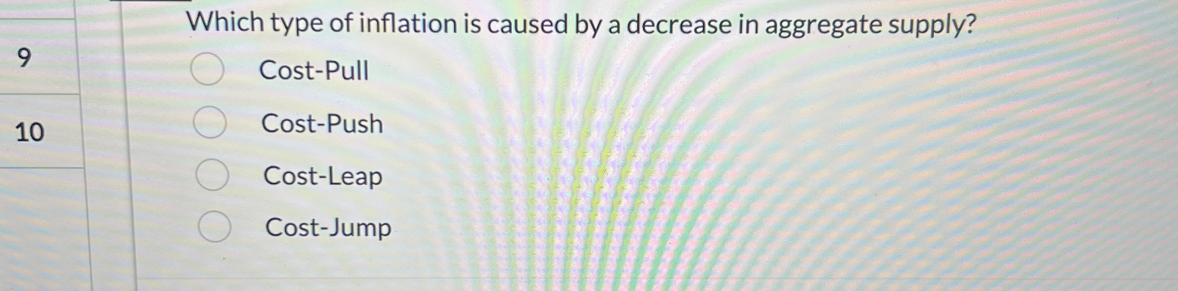 Solved Which Type Of Inflation Is Caused By A Decrease In Chegg