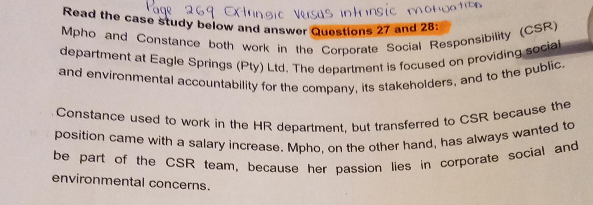 Solved question 27 there Isa difference between internal and | Chegg.com