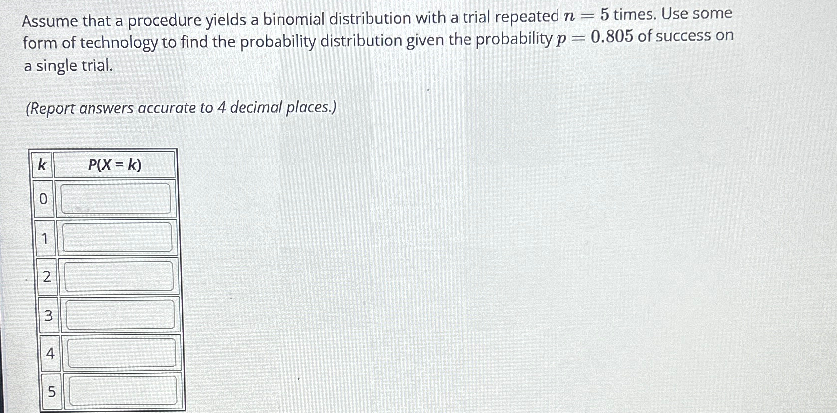 Solved Assume that a procedure yields a binomial | Chegg.com