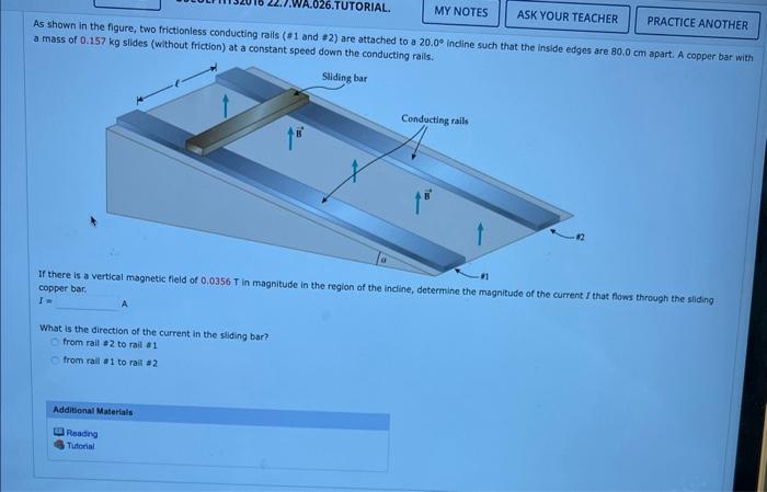 Solved As shown in the figure, two frictionless conducting | Chegg.com