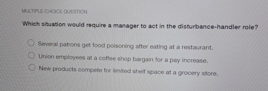 Solved MULTNPLECHHOICEQUESTIONWhich situation would require | Chegg.com