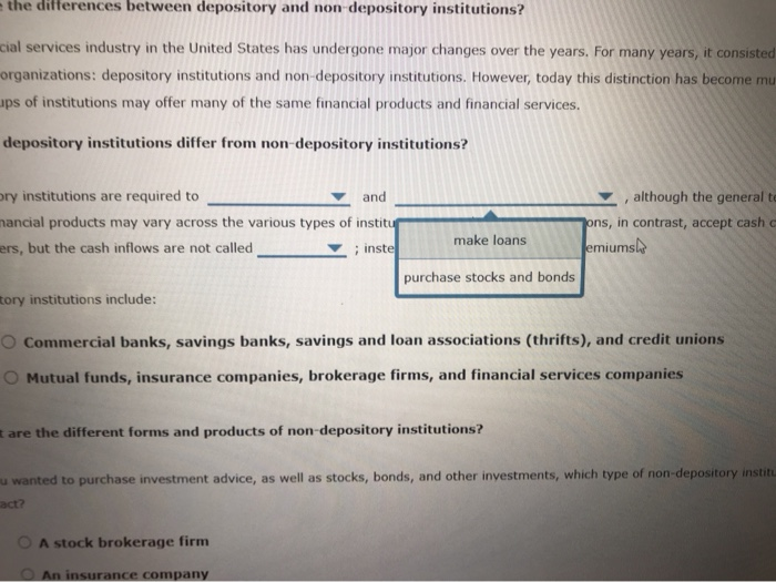 Solved 2. The structure of the financial services industry | Chegg.com