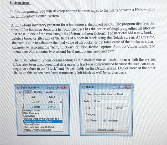 Solved Instructions: In this assignment, you will develop | Chegg.com