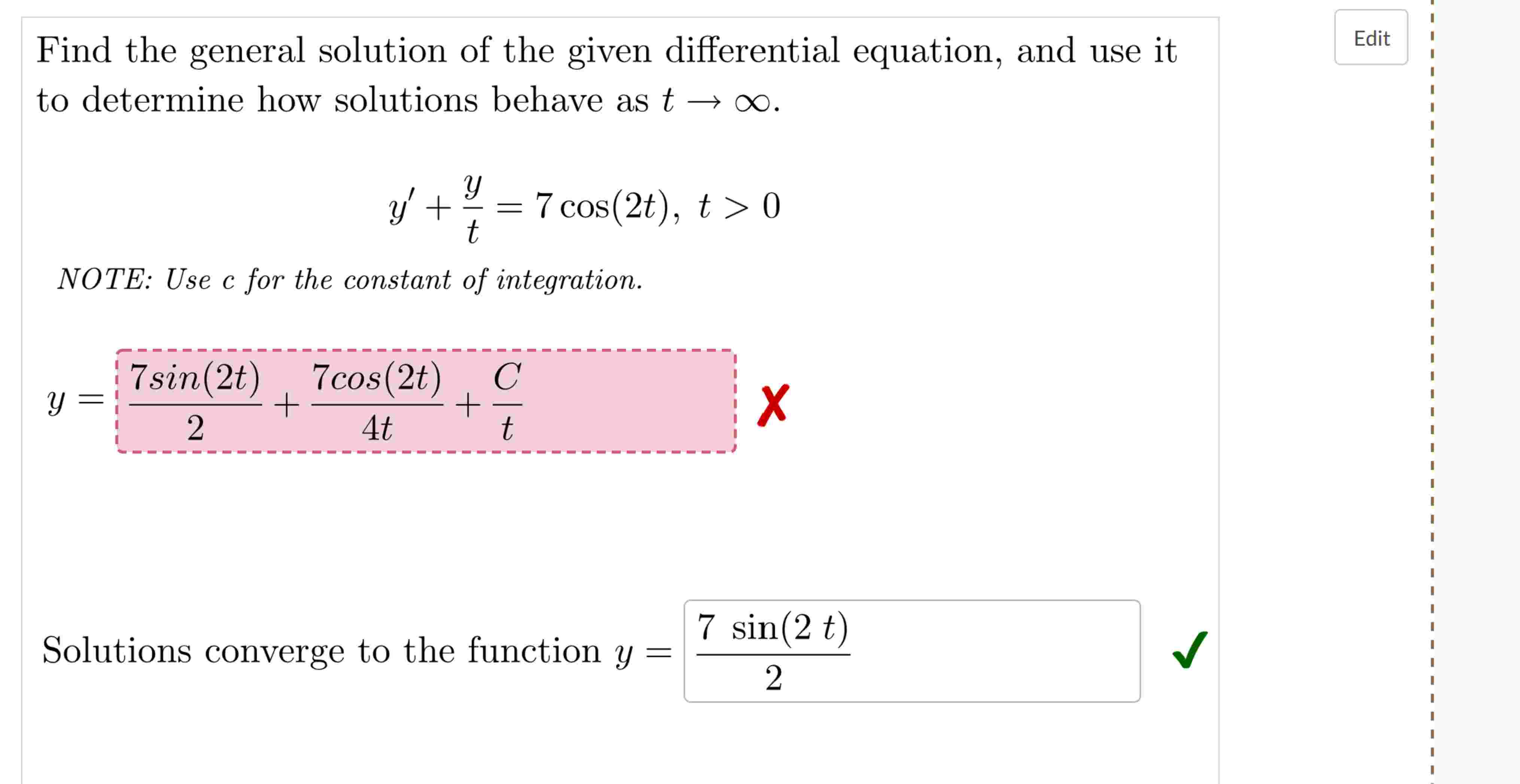 Solved Find the general solution of ﻿the given differential | Chegg.com