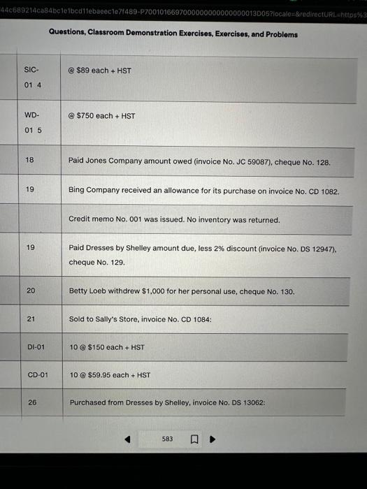 This Mini Practice Set will help you review all the | Chegg.com