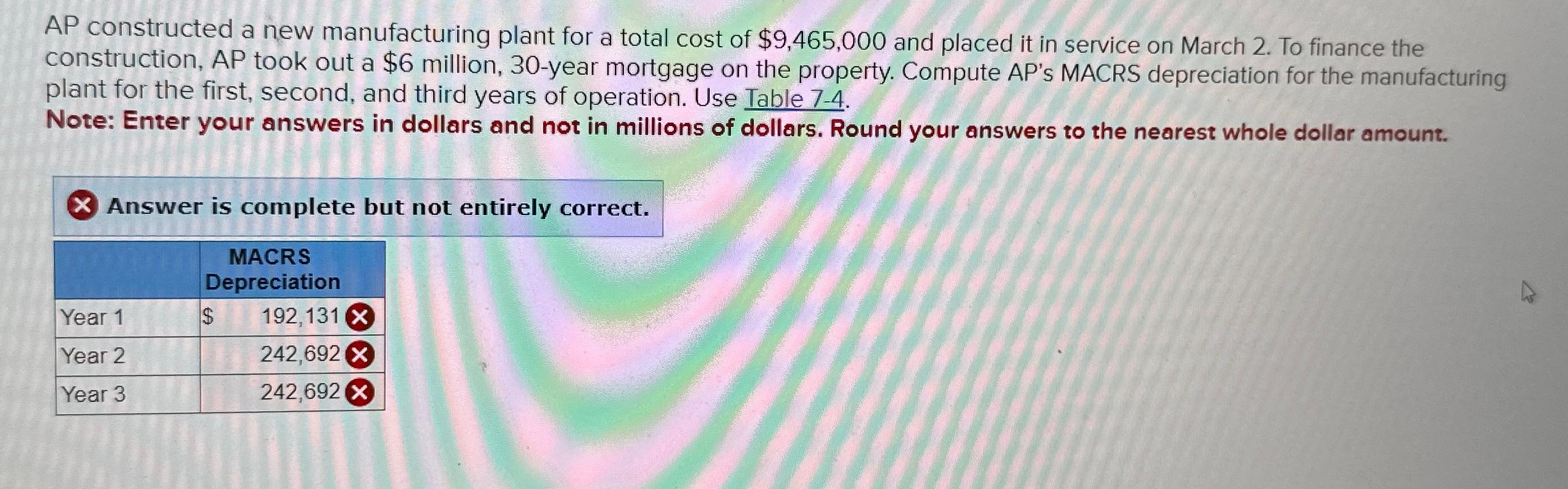 AP constructed a new manufacturing plant for a total | Chegg.com