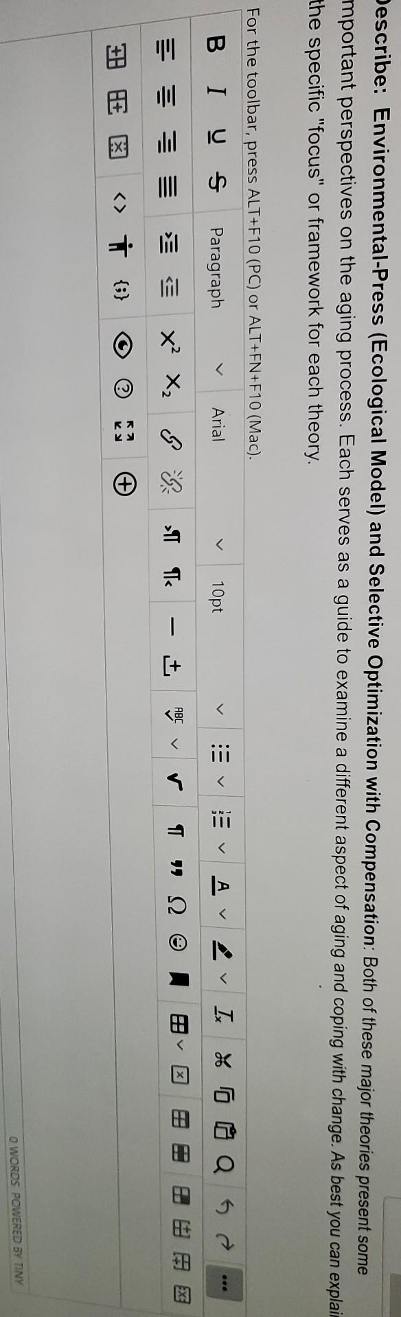 Solved Describe: Environmental-Press (Ecological Model) and | Chegg.com