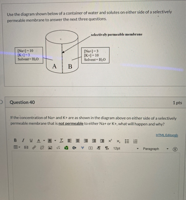 Solved Use the diagram shown below of a container of water | Chegg.com