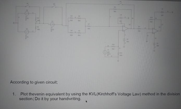 Solved According to given circuit;Plot thevenin equivalent | Chegg.com