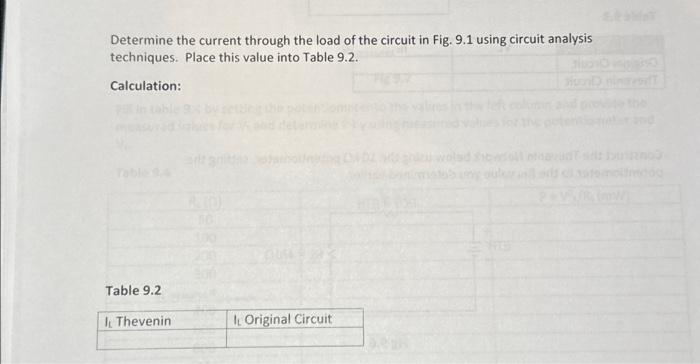 Solved Part 1.b: Consider the Thevenin circuit with the load | Chegg.com