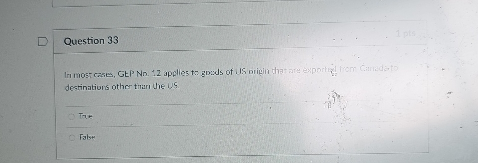 Solved Question 33In most cases, GEP No. 12 ﻿applies to | Chegg.com