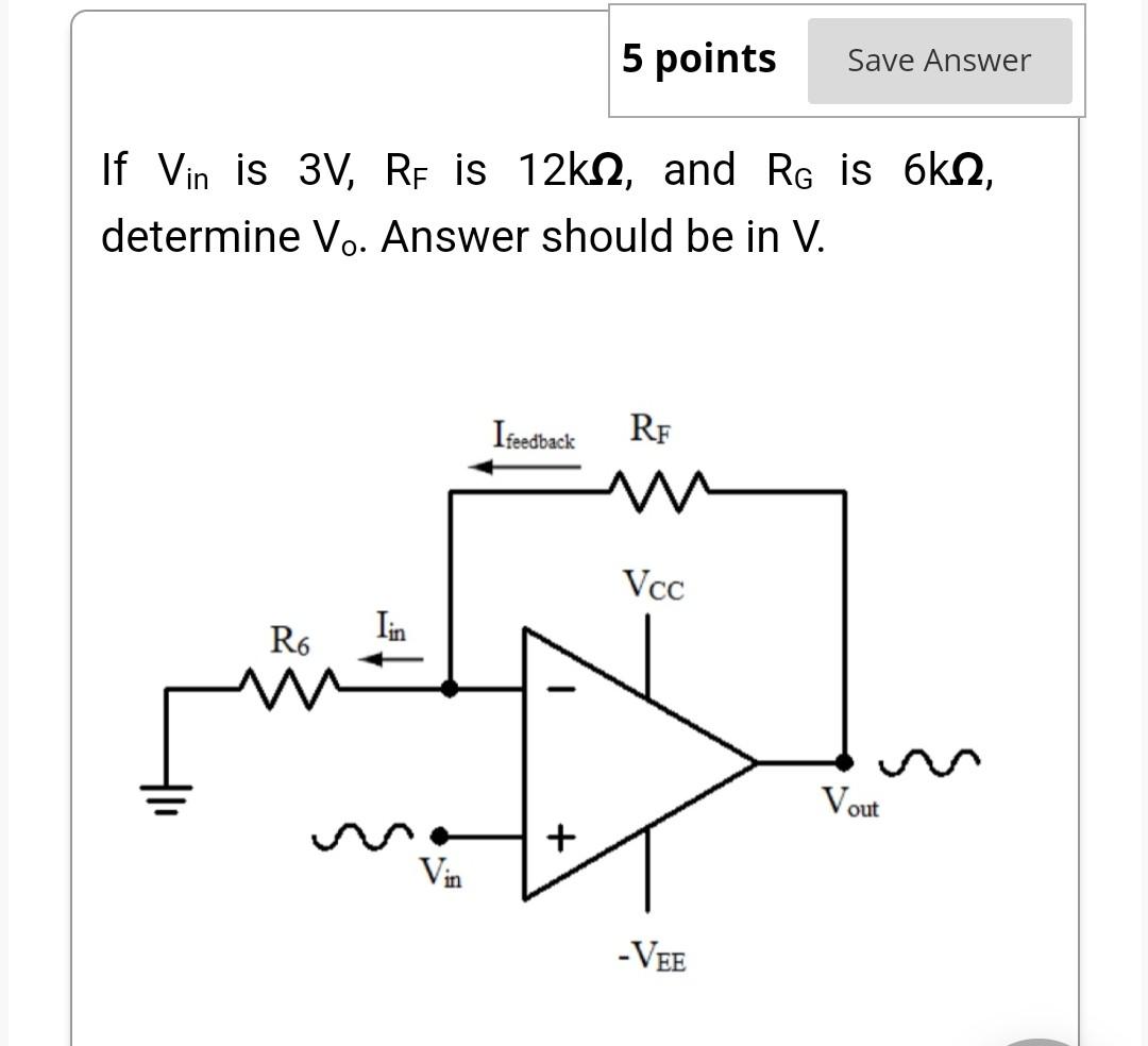 Solved Find the V0 value for the circuit given.If Vin is 3 | Chegg.com