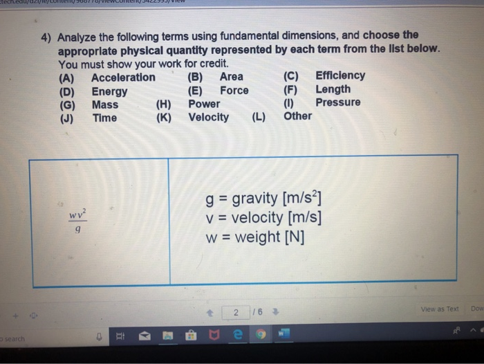 Solved 4) Analyze the following terms using fundamental | Chegg.com