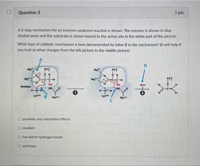 Solved A 2-step mechanism for an enzyme-catalyzed reaction | Chegg.com