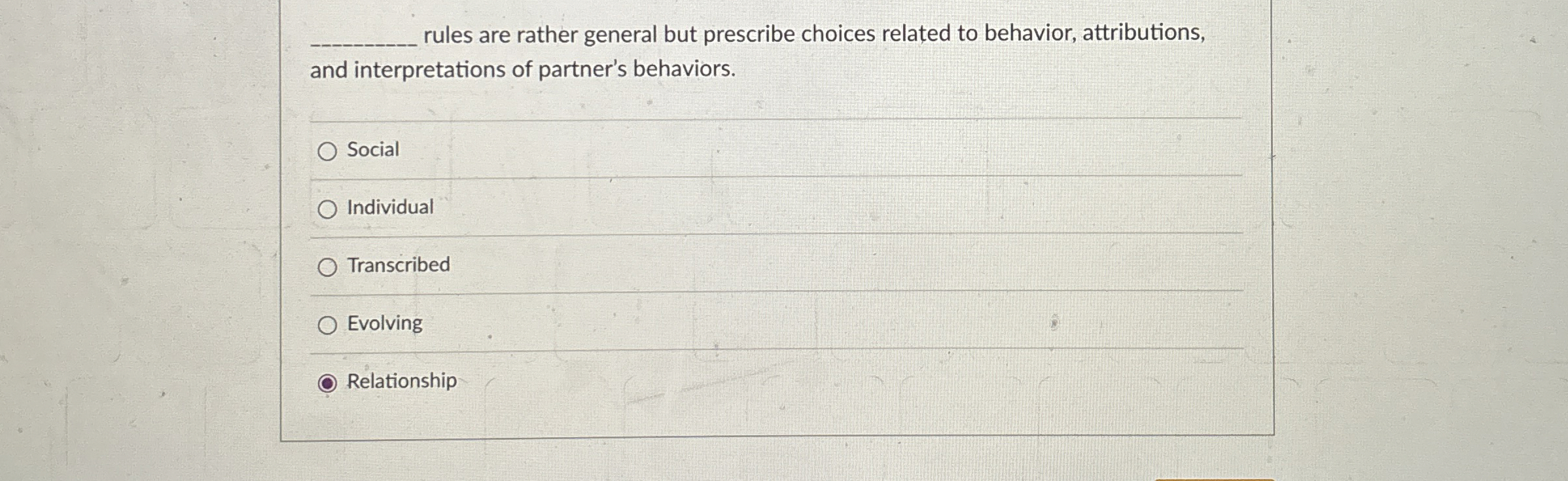 Solved rules are rather general but prescribe choices | Chegg.com