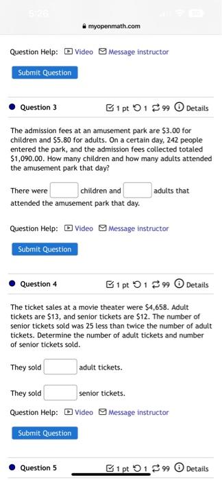 Solved Question Help: Video 9 Message instructor Question 3 | Chegg.com