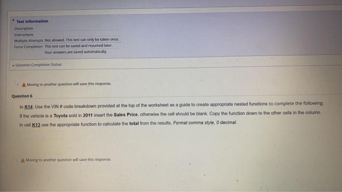 Solved Test Information Description Instructions Muttle | Chegg.com