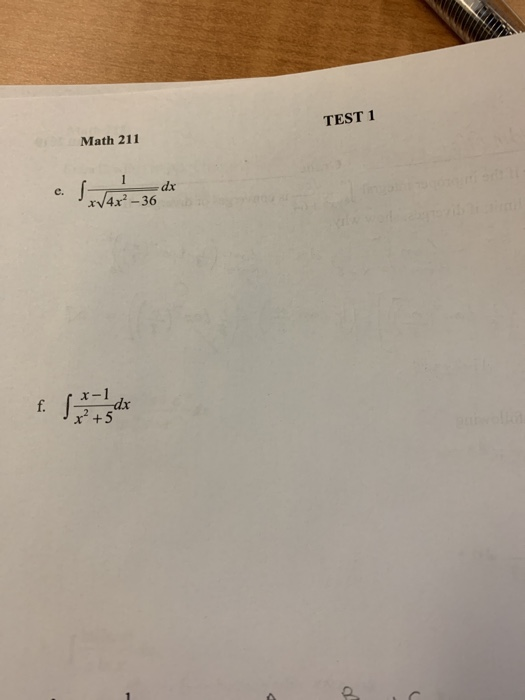 Solved TEST 1 Math 211 | Chegg.com