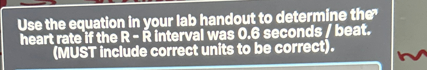 Solved Use the equation in your lab handout to determine | Chegg.com