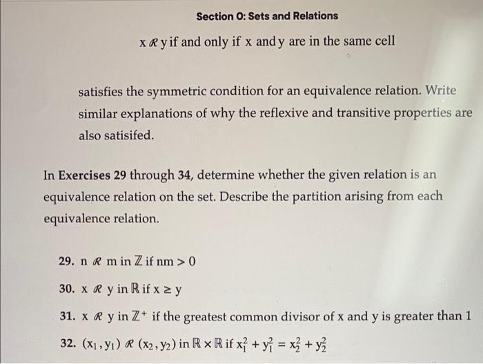 Solved \\( \\mathrm{x} R \\mathrm{y} \\) if and only if \\( | Chegg.com