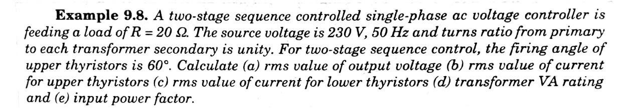 Solved Example 9.8. A two-stage sequence controlled | Chegg.com