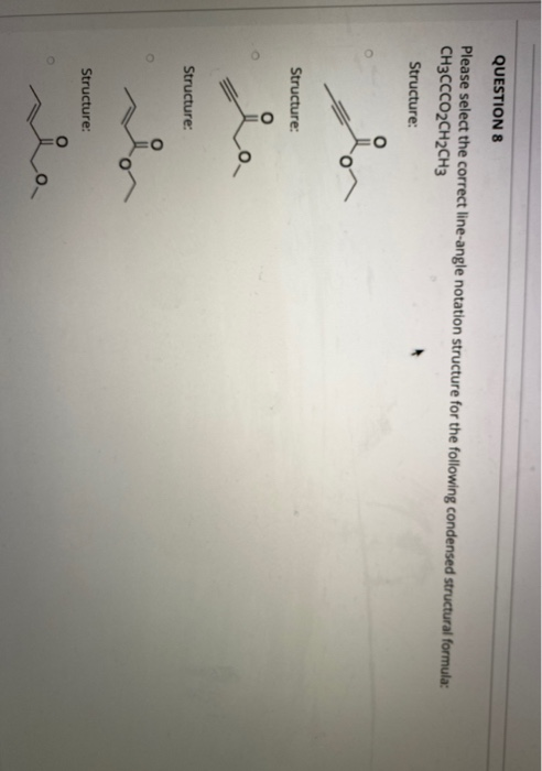 Solved QUESTION 8 Please select the correct line-angle | Chegg.com