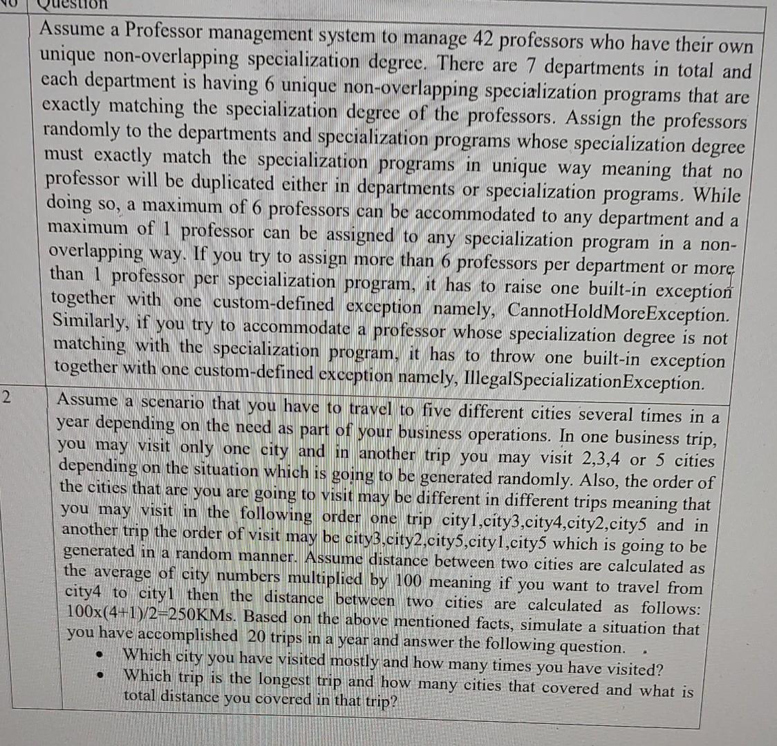 Assume a Professor management system to manage 42 | Chegg.com