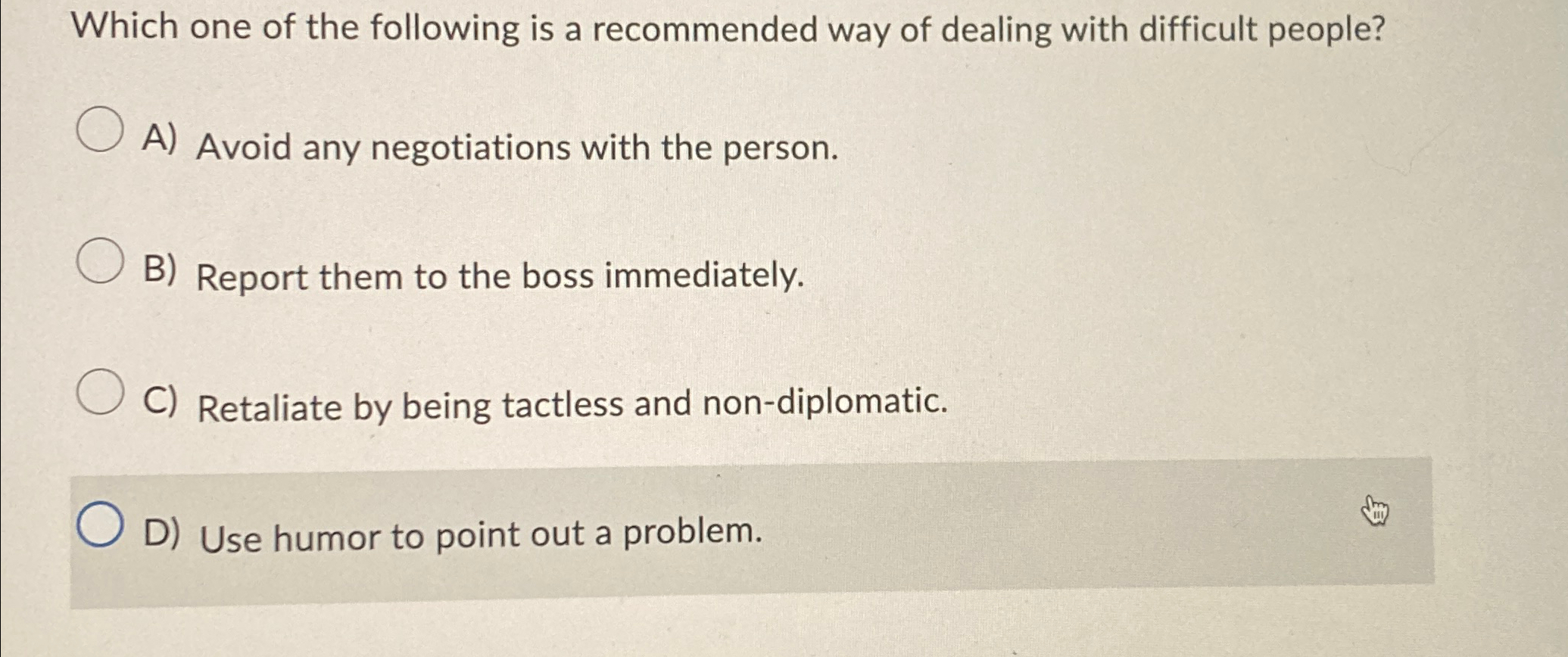 Solved Which one of the following is a recommended way of | Chegg.com