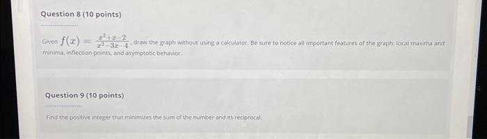 Solved Given f(x)=x2−3x−4x2+x−2, draw the graph without | Chegg.com