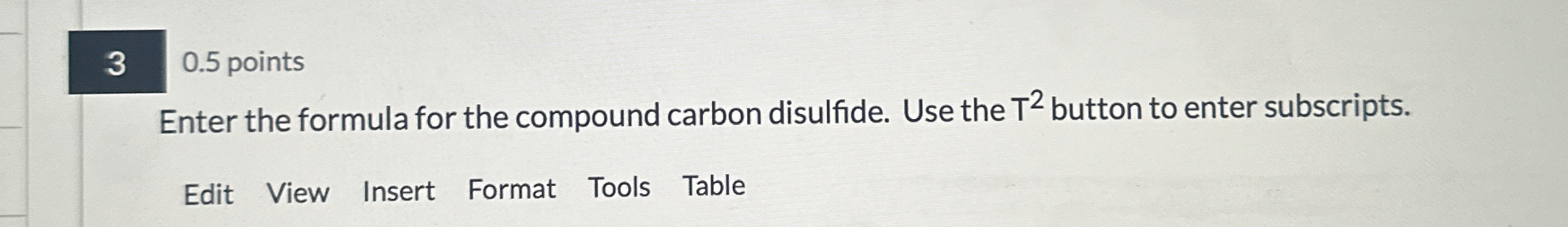 Solved Enter the formula for the compound carbon disulfide. | Chegg.com