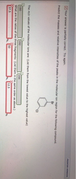 Solved PRINTER VERSION ZYour answer is partially correct. | Chegg.com
