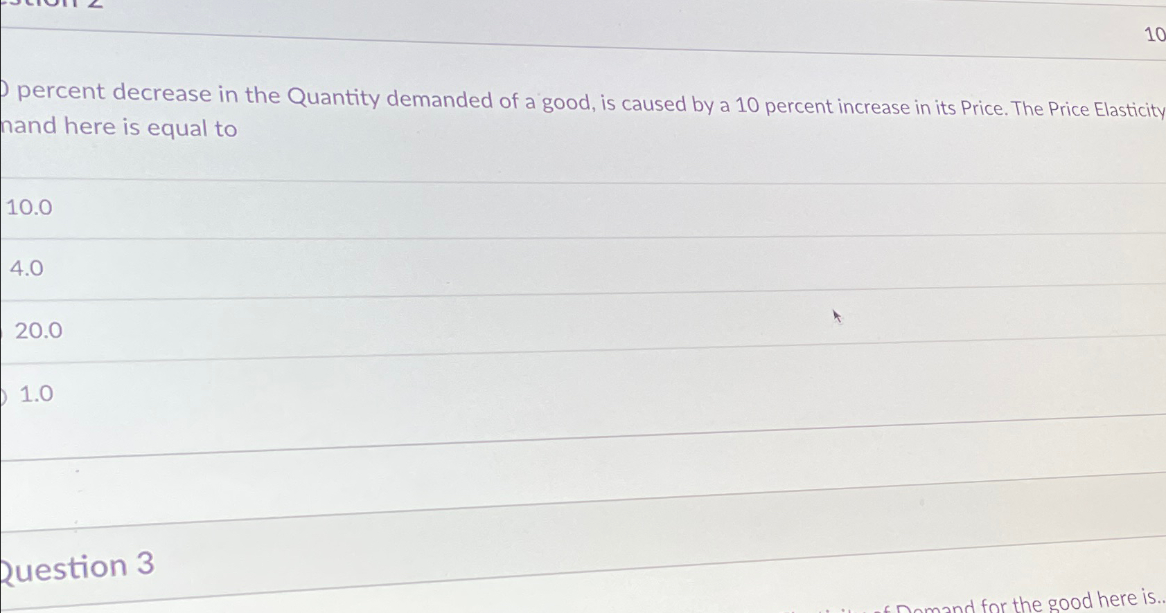 Solved percent decrease in the Quantity demanded of a good, | Chegg.com