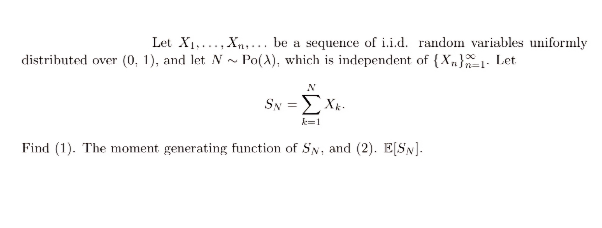 Solved Let x1,dots,xn,dots be a sequence of i.i.d. ﻿random | Chegg.com