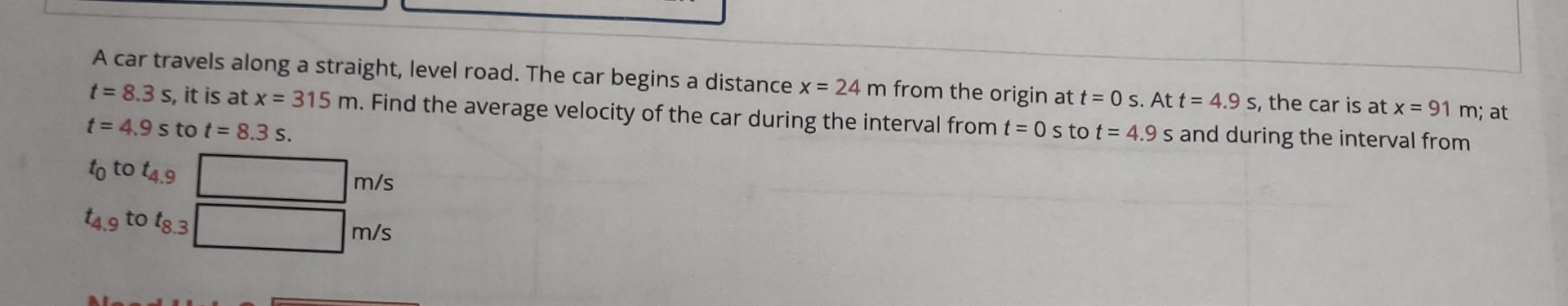 Solved A car travels along a straight, level road. The car | Chegg.com