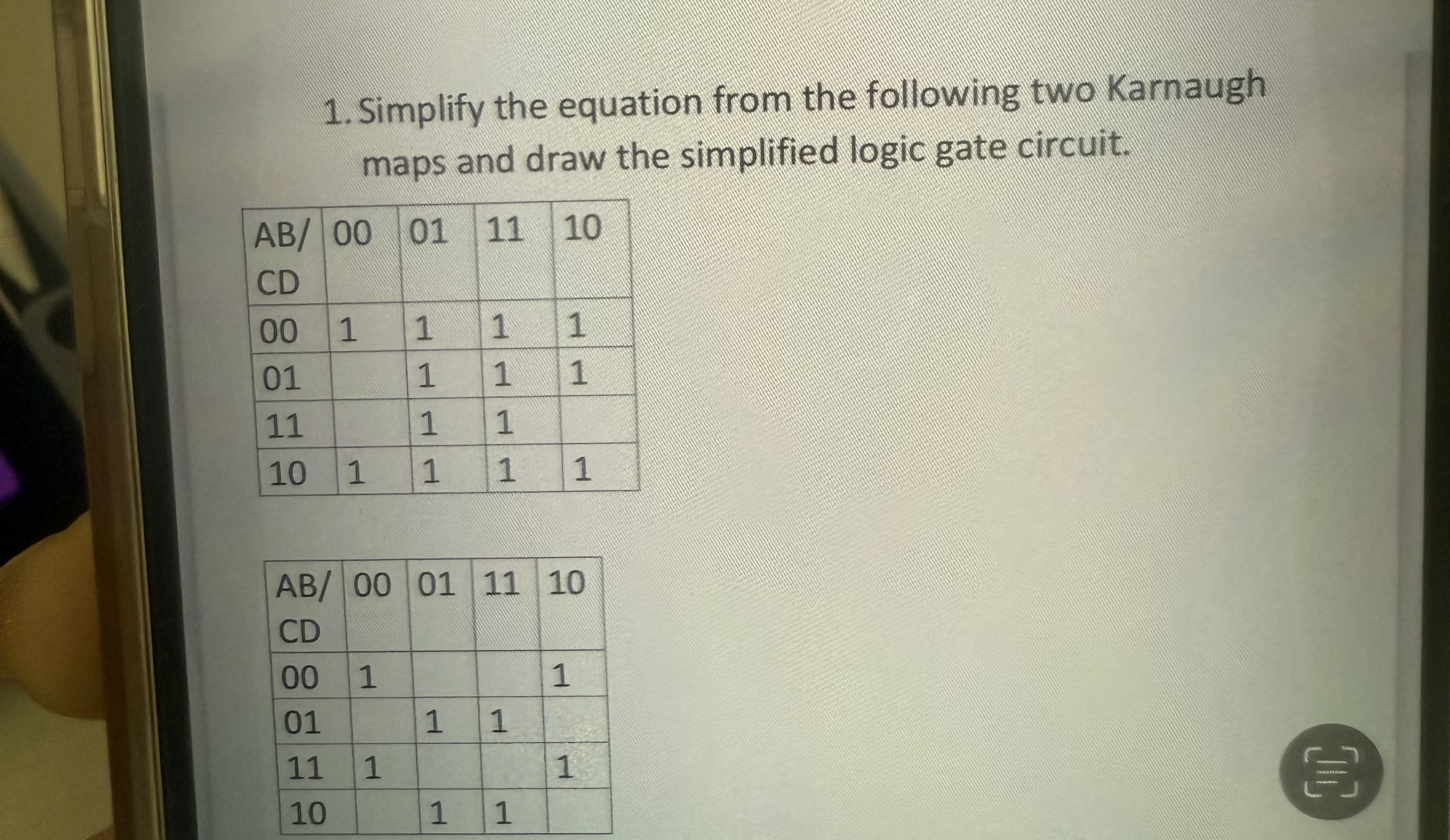 [Solved]: Simplify the equation from the following two Karna