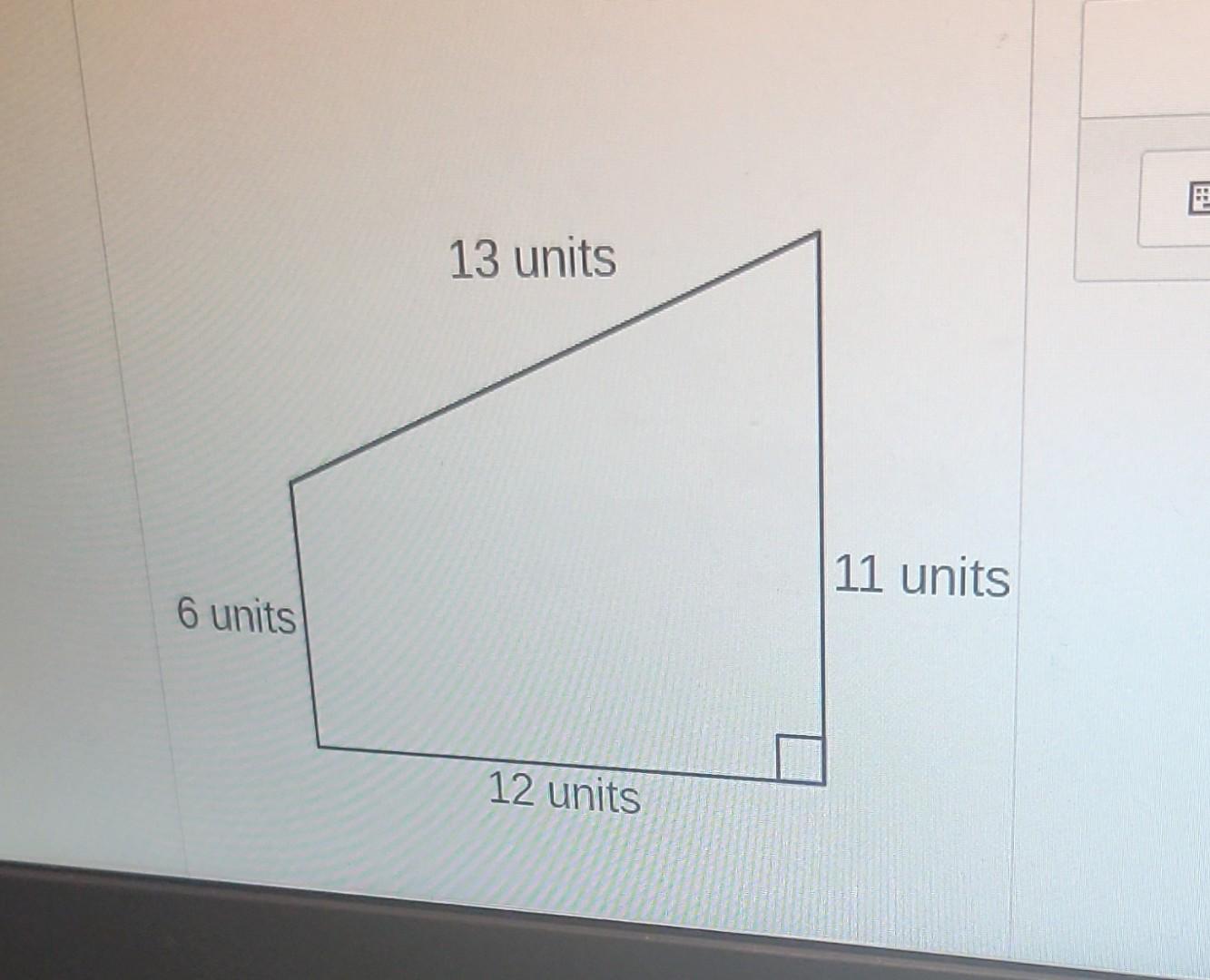 Solved What is the area of the trapezoid | Chegg.com
