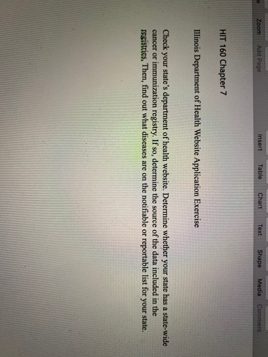 Solved Zoom Add Page Insert Table Chart Text Shape Media | Chegg.com