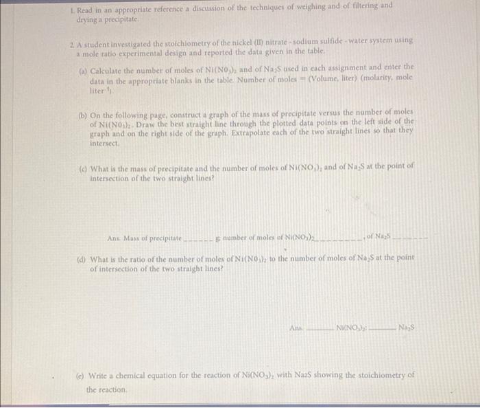 Solved 1. Read in an approptiate reference a discussion of | Chegg.com