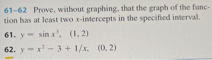 Solved 61-62 Prove, without graphing, that the graph of the | Chegg.com