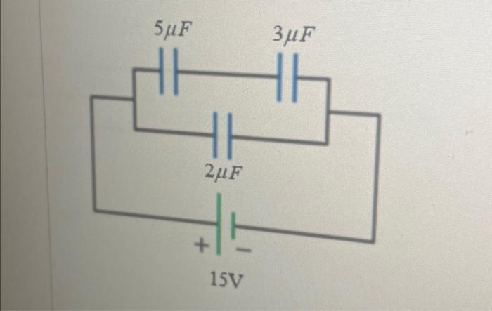 Solved The circuit shown below contains three capacitors | Chegg.com