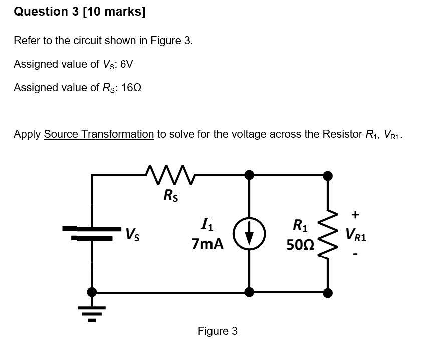Solved Apply Source Transformation to solve for the voltage | Chegg.com