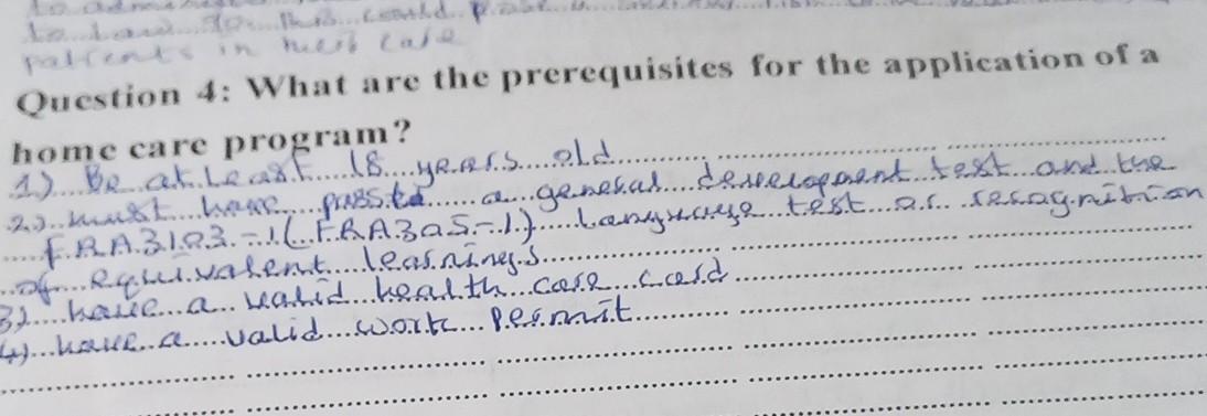 Solved Question 4: What are the prerequisites for the | Chegg.com
