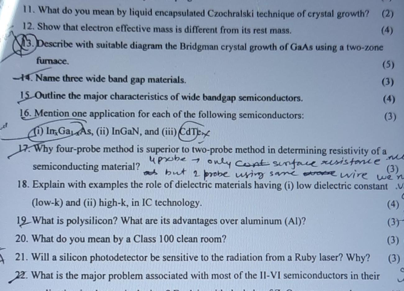 Solved 11. What do you mean by liquid encapsulated | Chegg.com