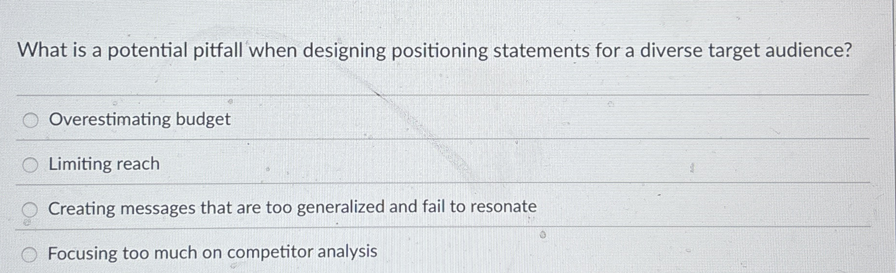 Solved What is a potential pitfall when designing | Chegg.com