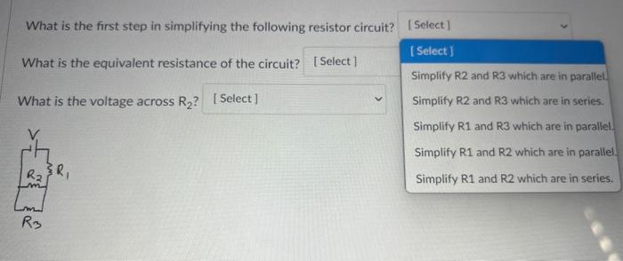 Solved What is the first step in simplifying the following | Chegg.com